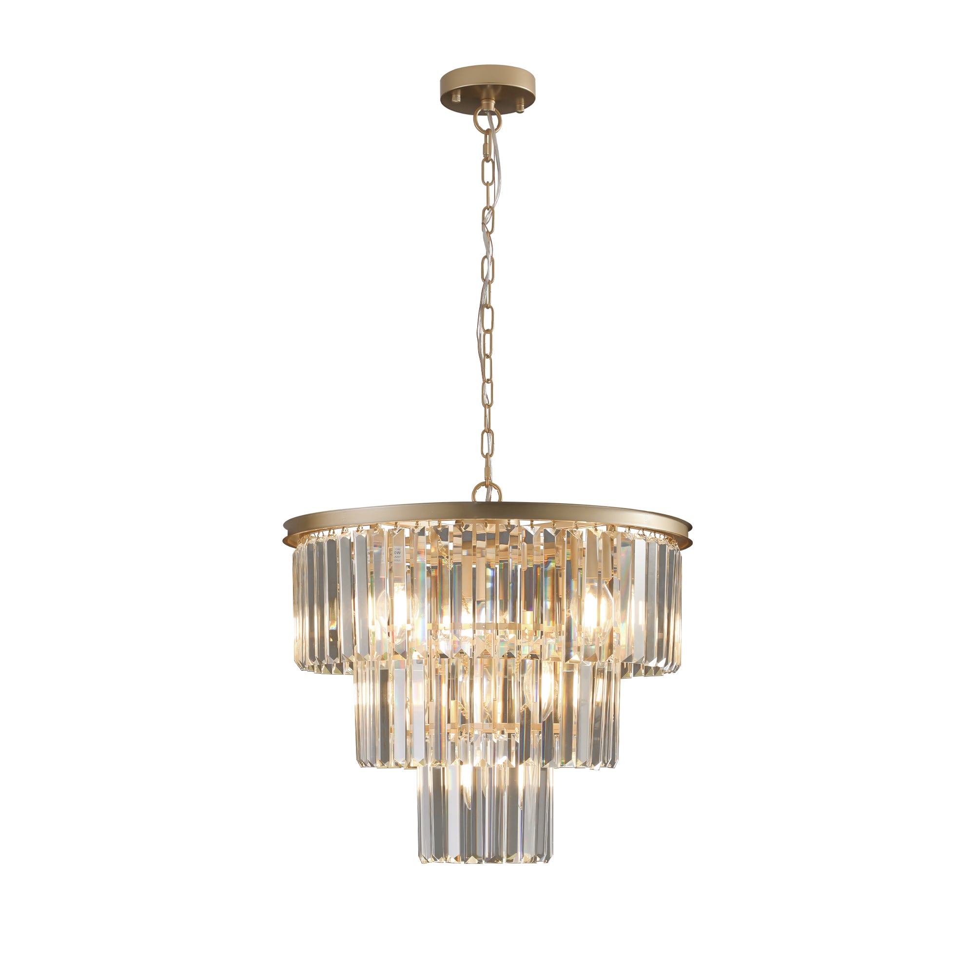 3-Tier Round Crystal Lighting Fixtures – Taloya Lighting